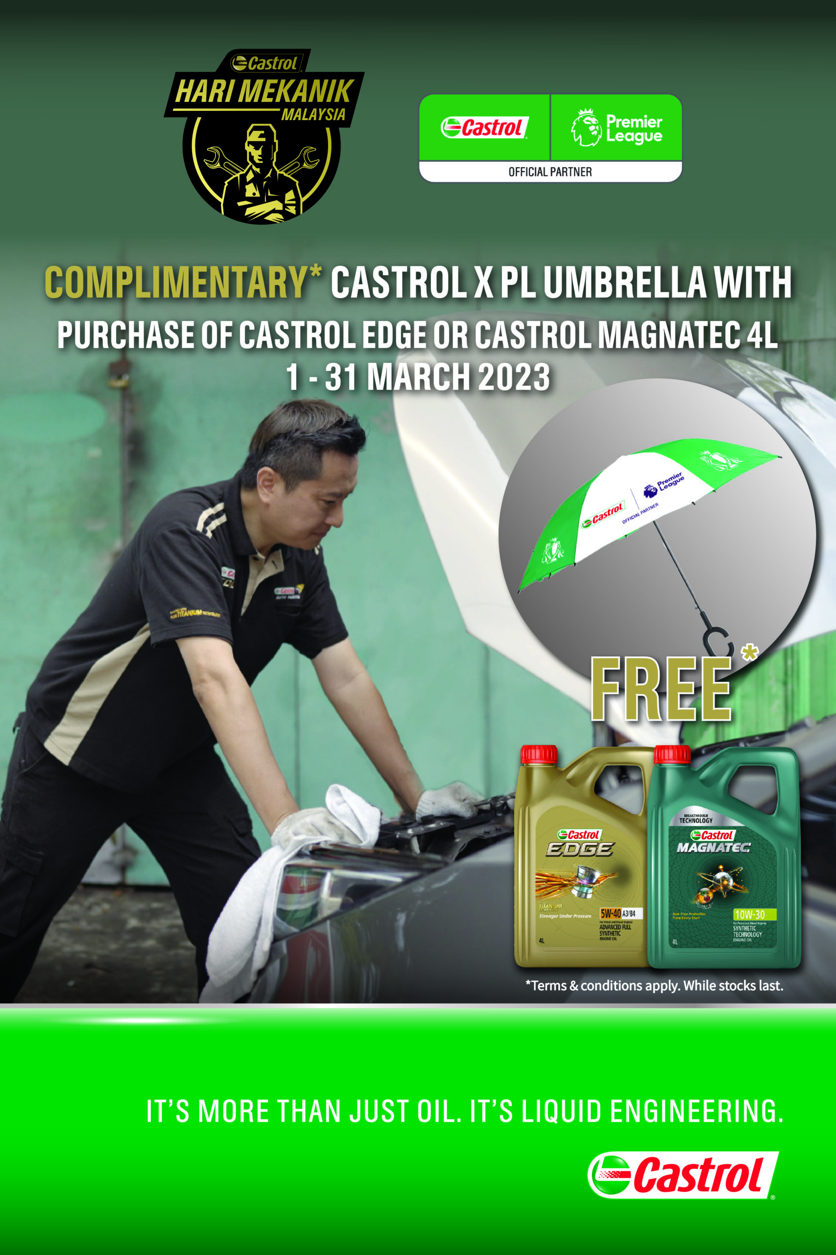 Castrol Hari Mekanik Malaysia Poster – ENJINDOTCOM